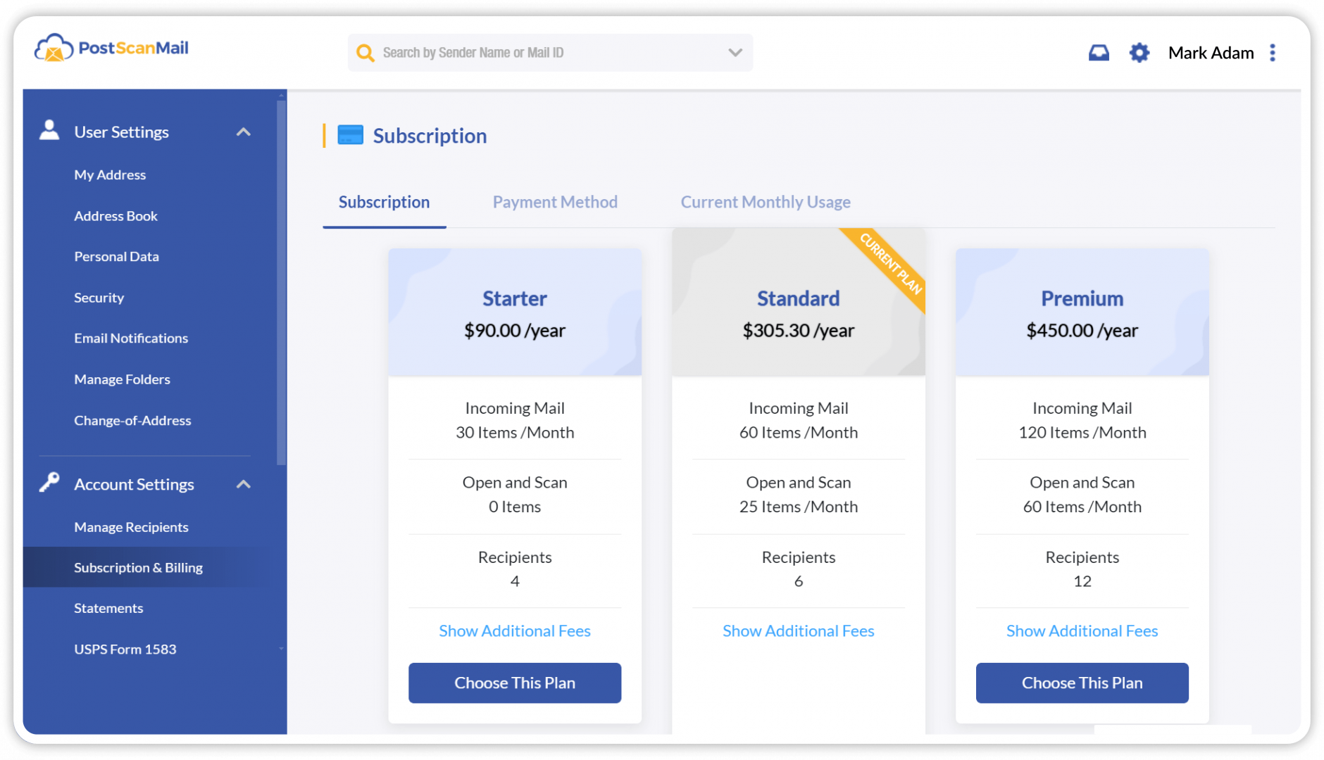 Virtual Mailbox Features | PostScan Mail